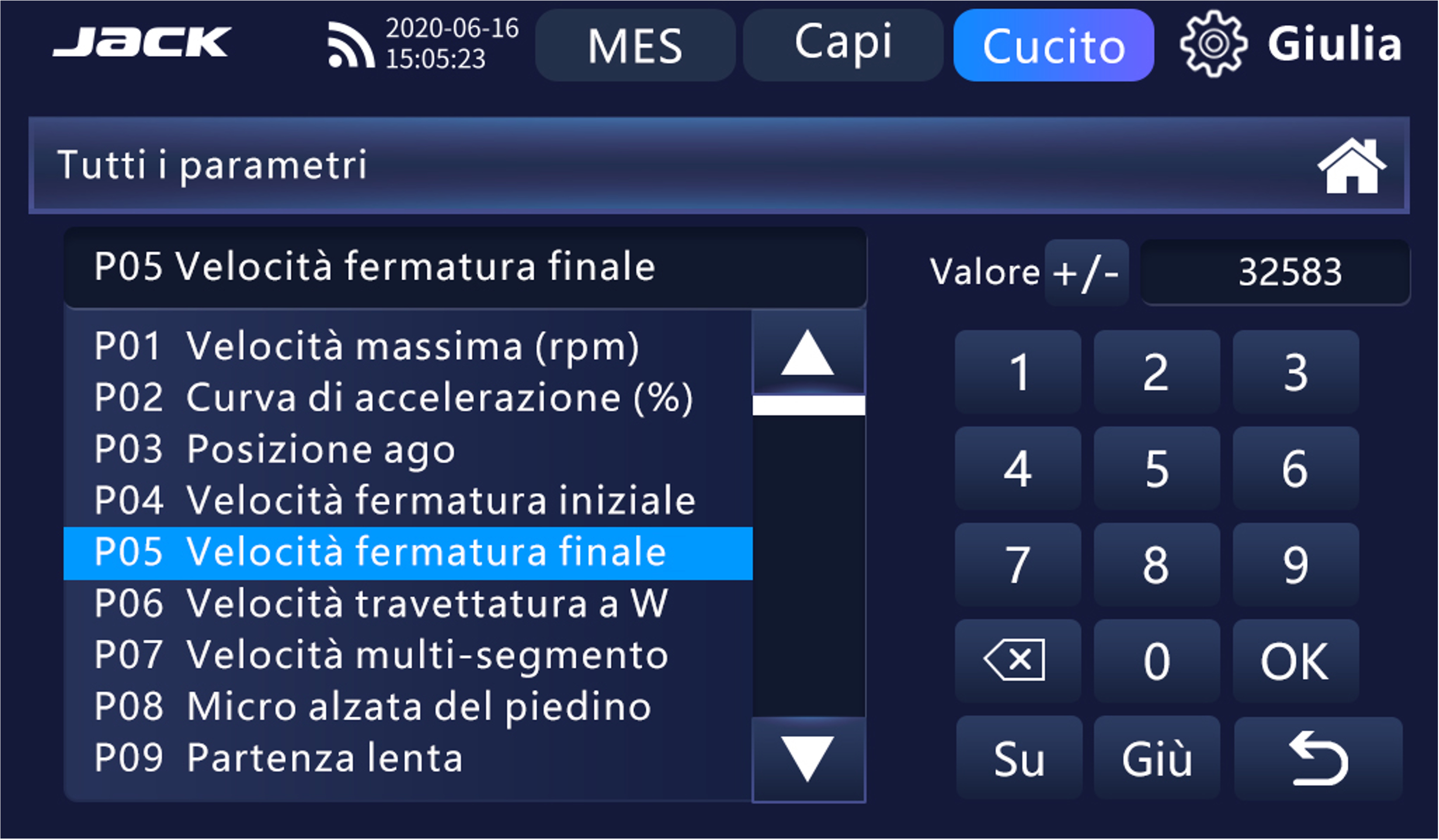 Jack Italia - Pannello Touch Screen